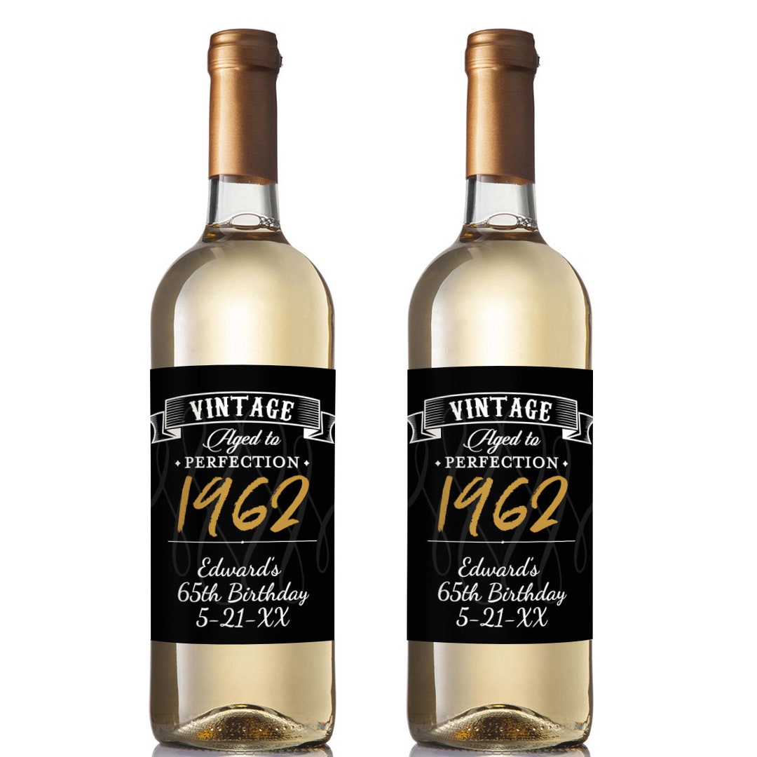 Set of 10 Labels & Stickers Only for Wine Bottles and Champagne Vintage ...
