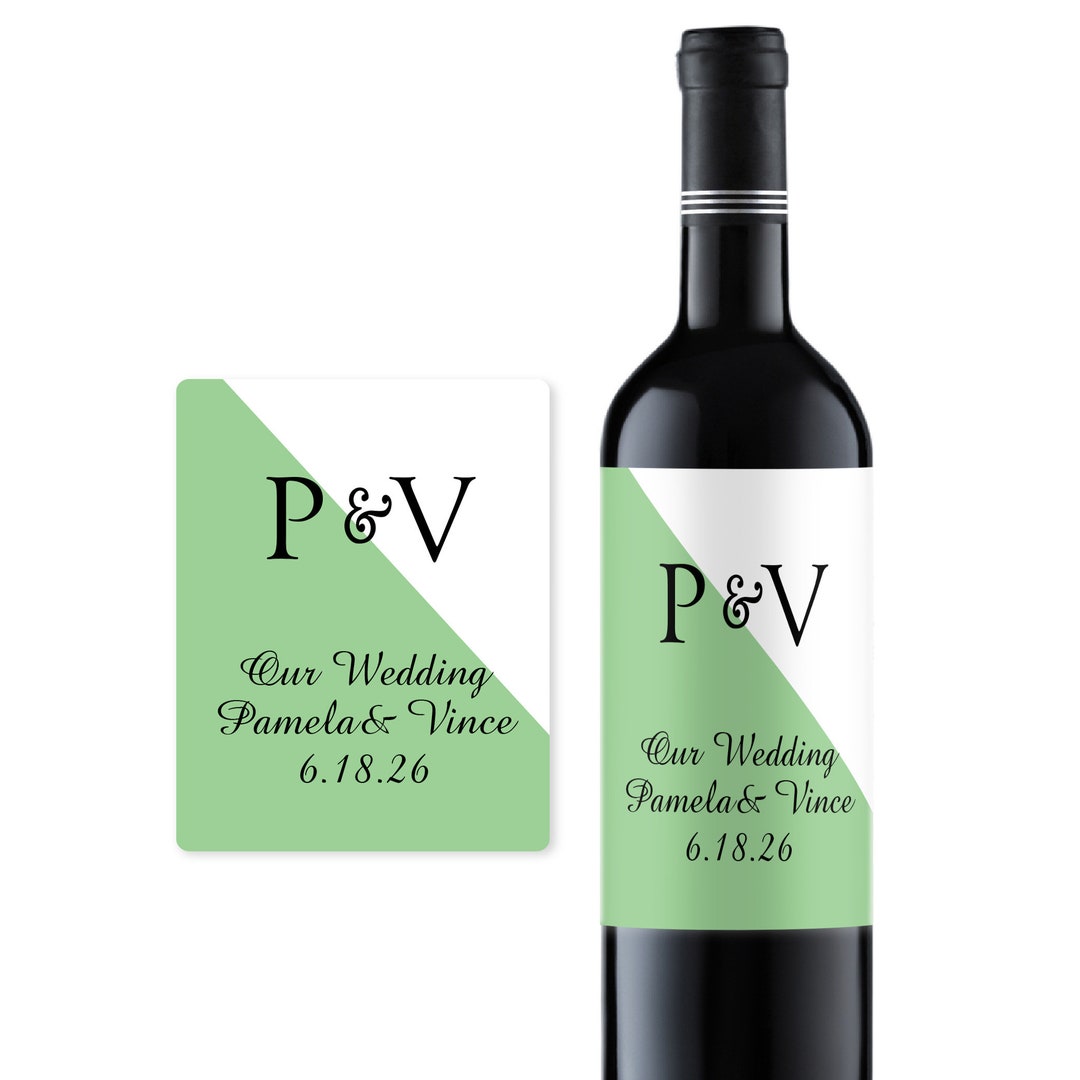Mod Diagonal Labels & Stickers Only for Wine Bottles and Champagne ...