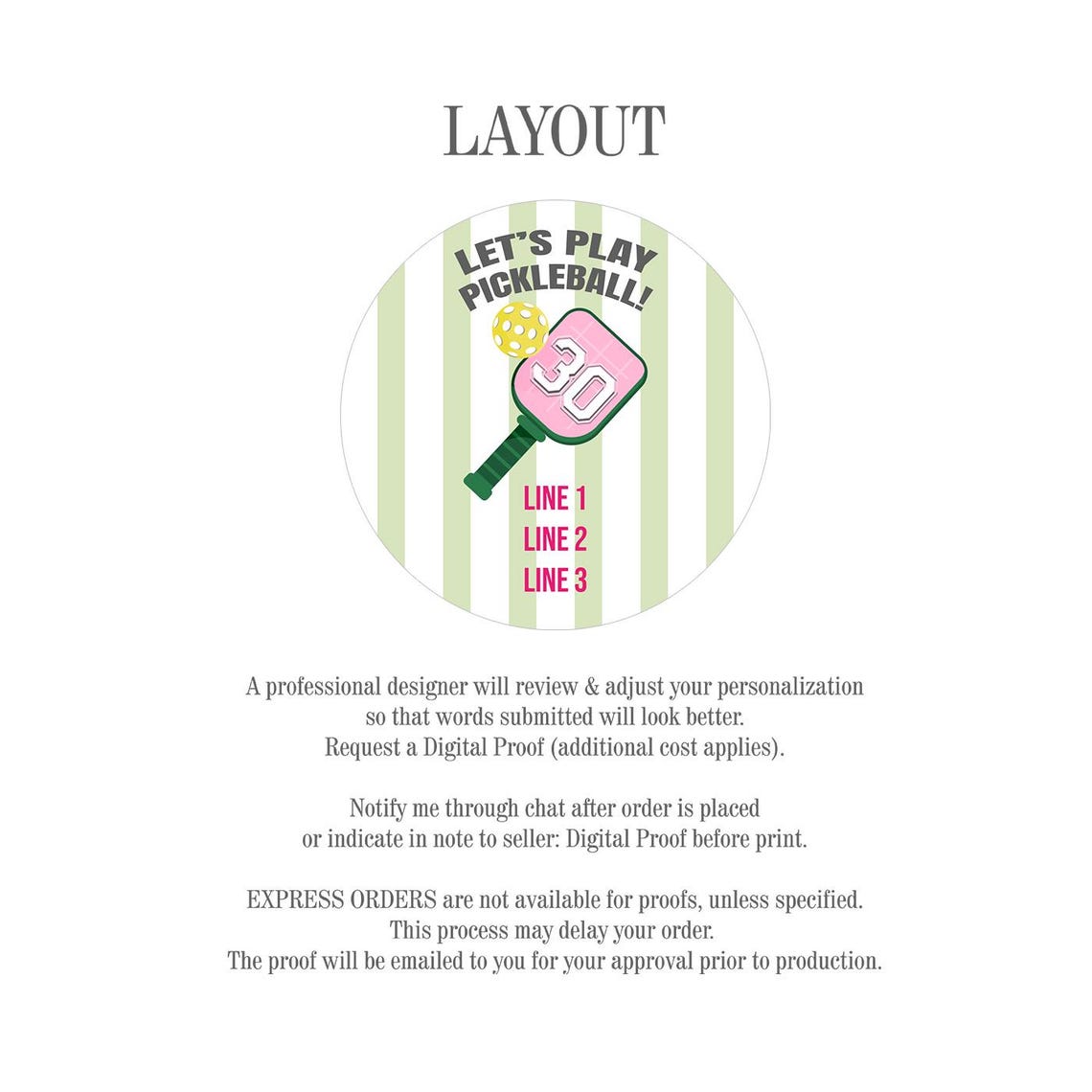 Personalized Pickleball Birthday Favor Labels: Set of 20 - Etsy