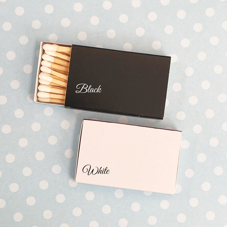Set of 50 Personalized Matchbox With Wedding Anniversary Labels ...