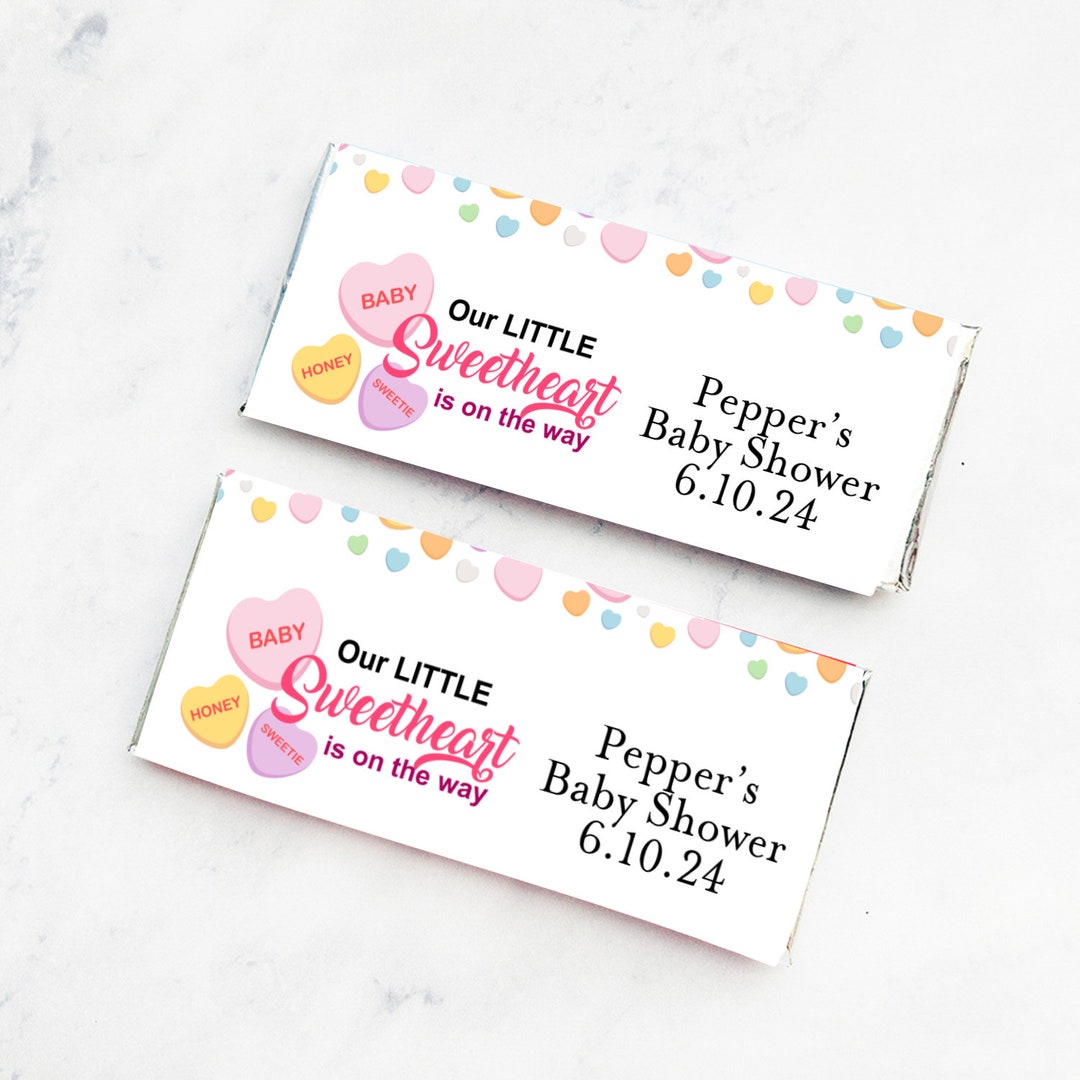 Set of 12 Personalized Wrapped Chocolate Hershey's Bar Our Little ...