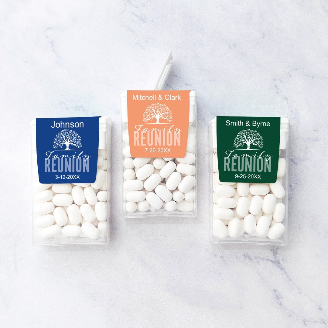 Personalized Tic Tac® Mint Candy Labels or With Candy Family Reunion ...
