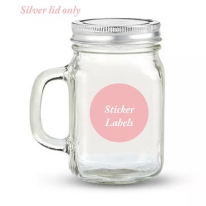 Set of 12 Personalized Mini Glass Mason Jar Favor With Personalized ...