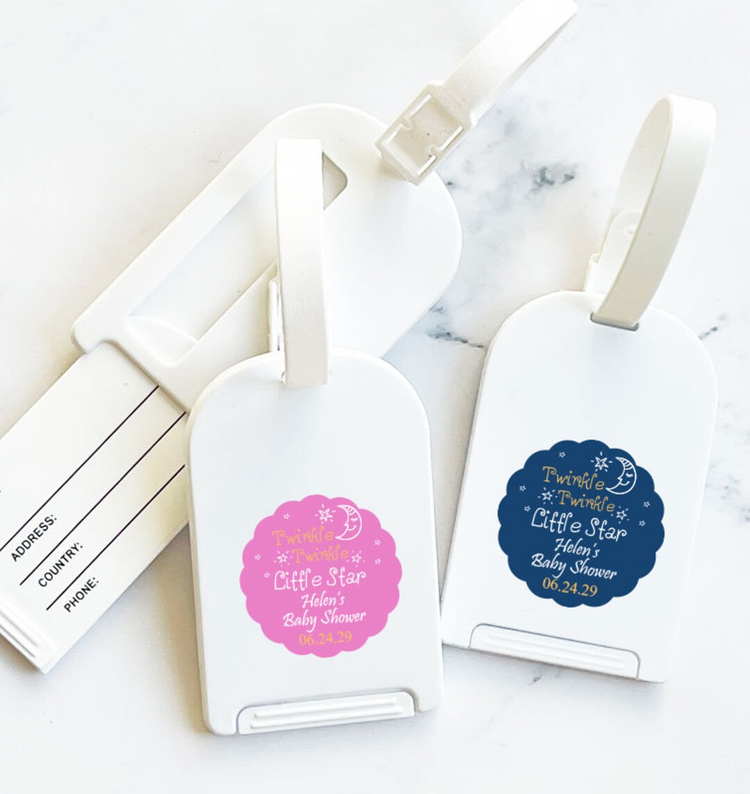 Twinkle Twinkle Little Star Personalized Luggage Tag Favors ...