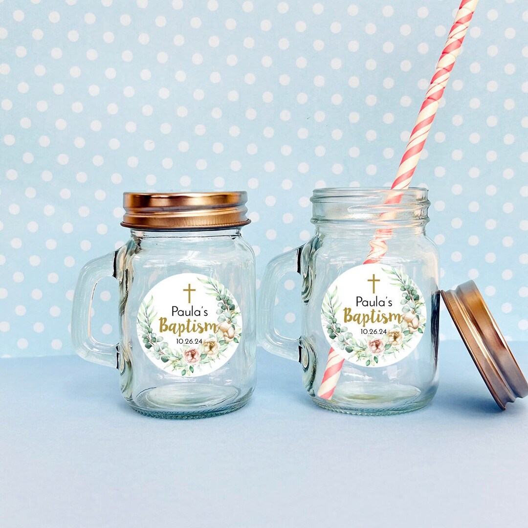 First Communion Favors, 12 Pcs Mini Glass Mason Jar Favors ...