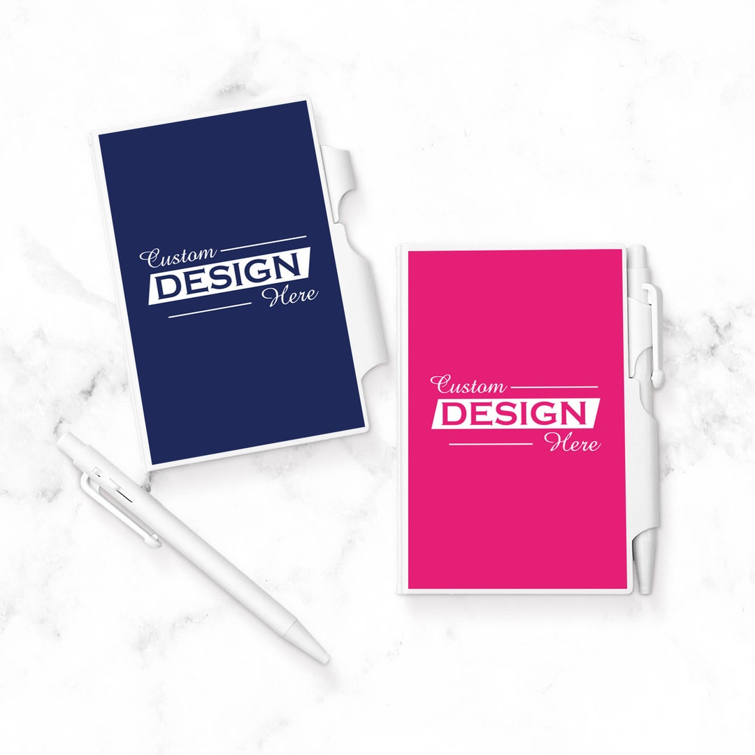 Set of 12 Personalized Notebook Favors With LOGO Design Labels, Your ...