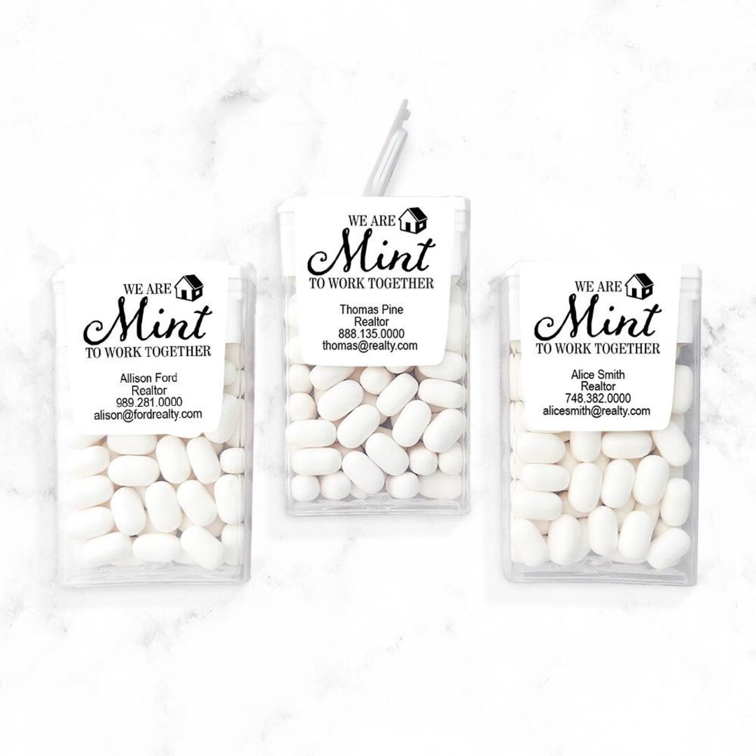 We Are Mint to Work Together Personalized Tic Tac® Mint Candy Labels or ...