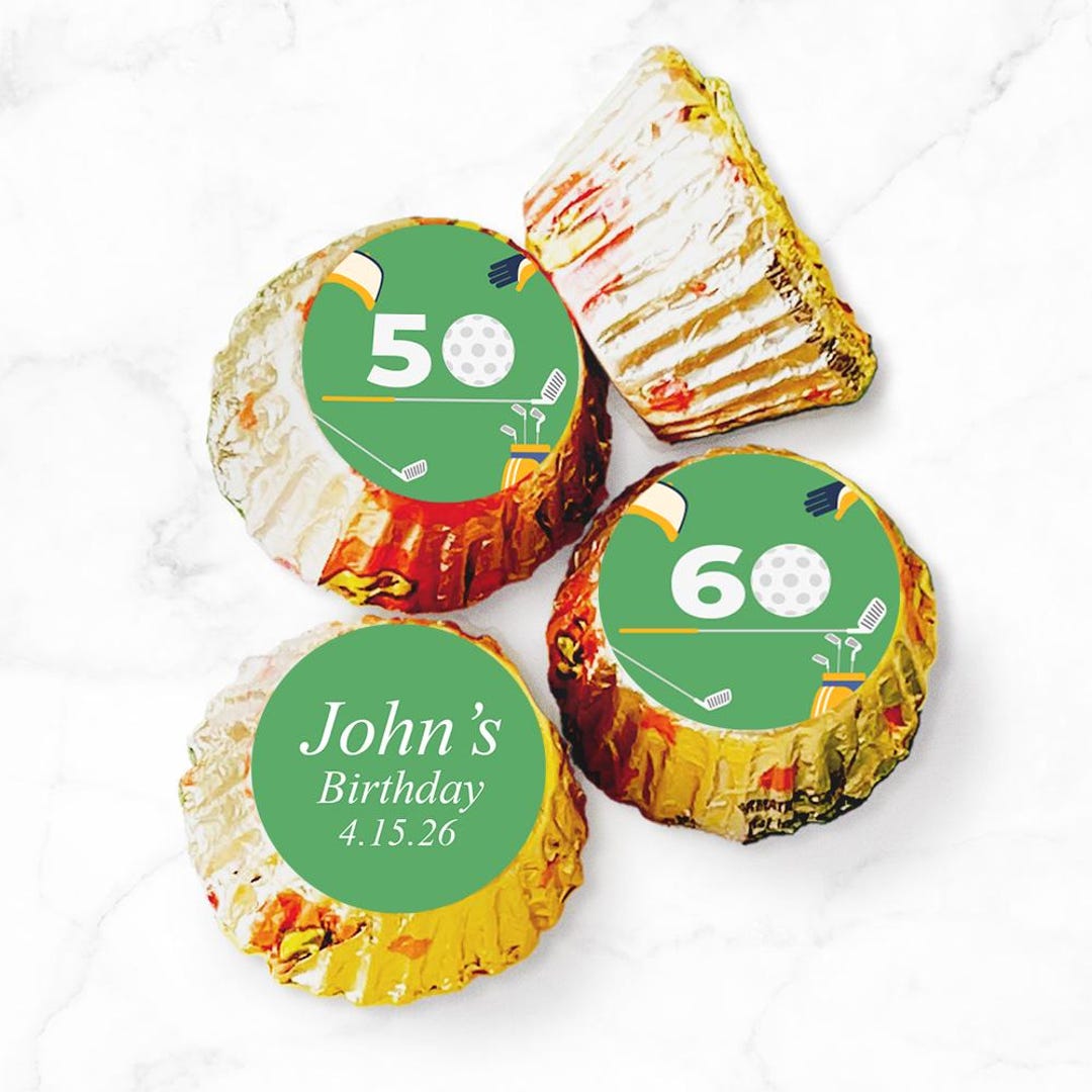 Golf Birthday Personalized Reese's Peanut Butter Cups Minis, Golf ...