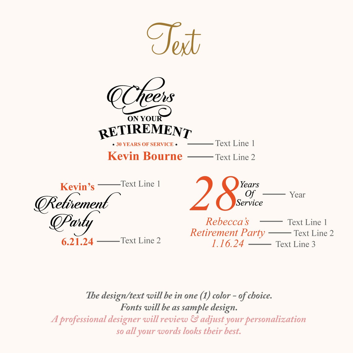 Set of 12 Personalized Retirement Water Bottle Favor Labels, Retirement ...