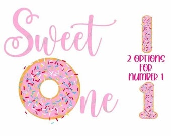 Two Sweet PNG, Donut Sprinkles Design, Birthday Sprinkled Donut Design ...