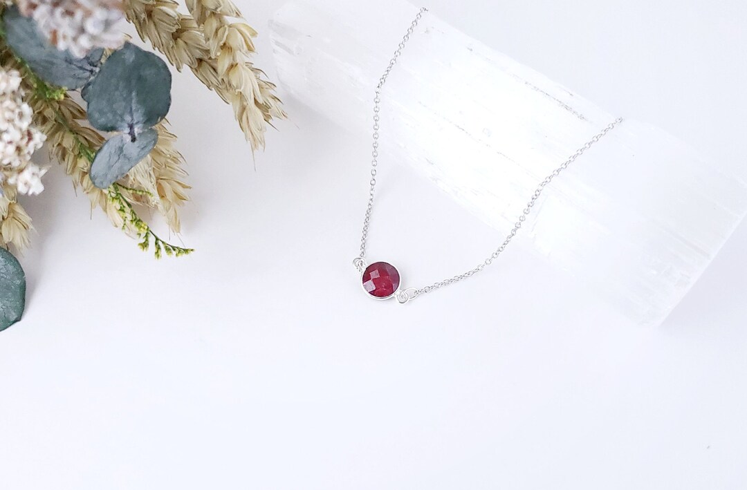 Real Ruby Necklace Genuine Ruby Natural Ruby Jewelry Gemstone Necklace ...
