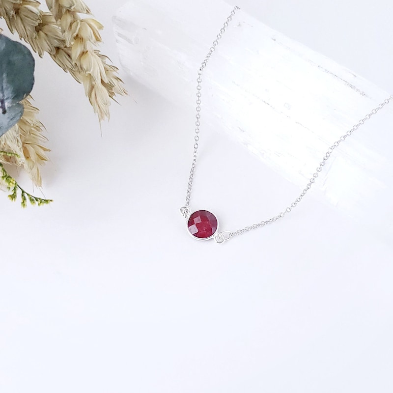 Real Ruby Necklace - Etsy