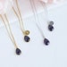 Personalized Sapphire Necklace Custom Sapphire Pendant - Etsy