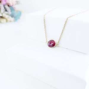 Real Ruby Necklace Genuine Ruby Natural Ruby Jewelry Gemstone Necklace ...