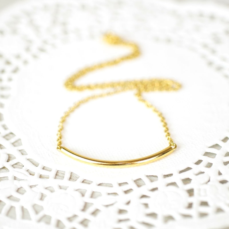 Simple Gold Necklace - Etsy
