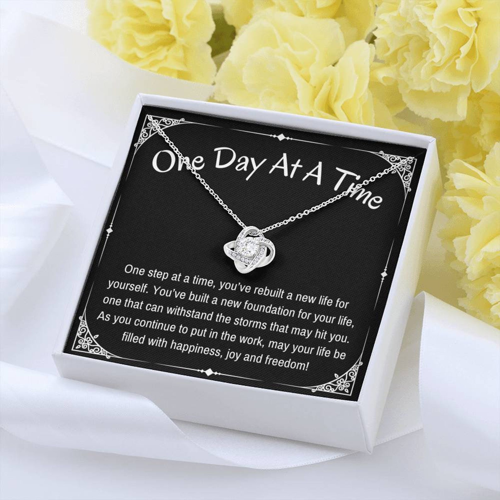 Sobriety Gift, Sobriety Necklace, Sober Gift, Sober Anniversary Gift ...