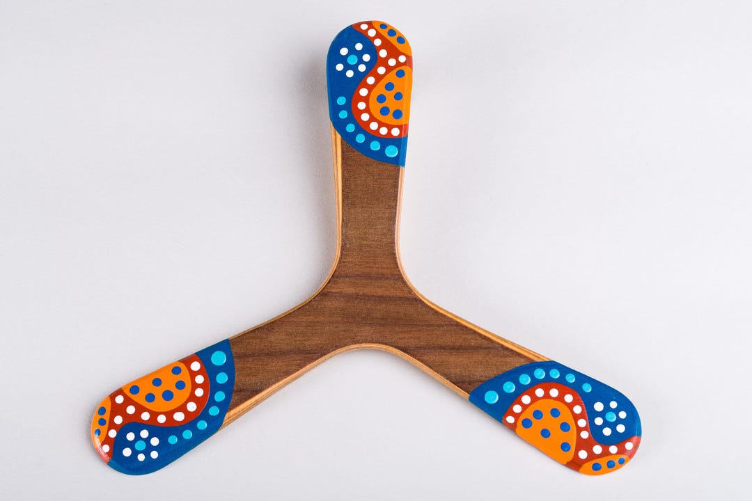 Warukay Lefty Boomerang (wooden 3 Sided Boomerang) - Etsy