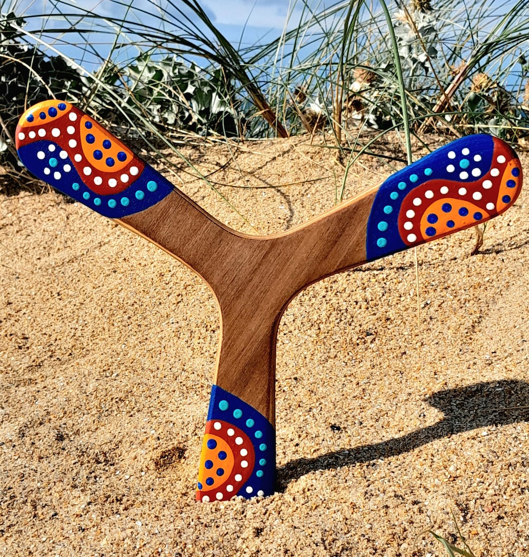 Warukay Lefty Boomerang (wooden 3 Sided Boomerang) - Etsy