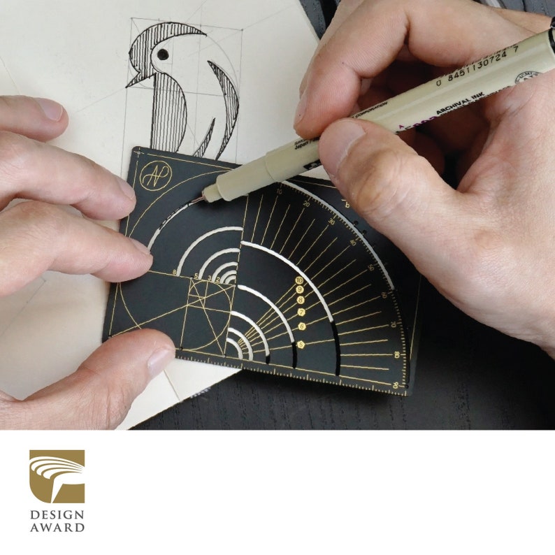 Golden Ratio Ruler | Sketching Tool | Draw Draft DIY Craft Stationery ...