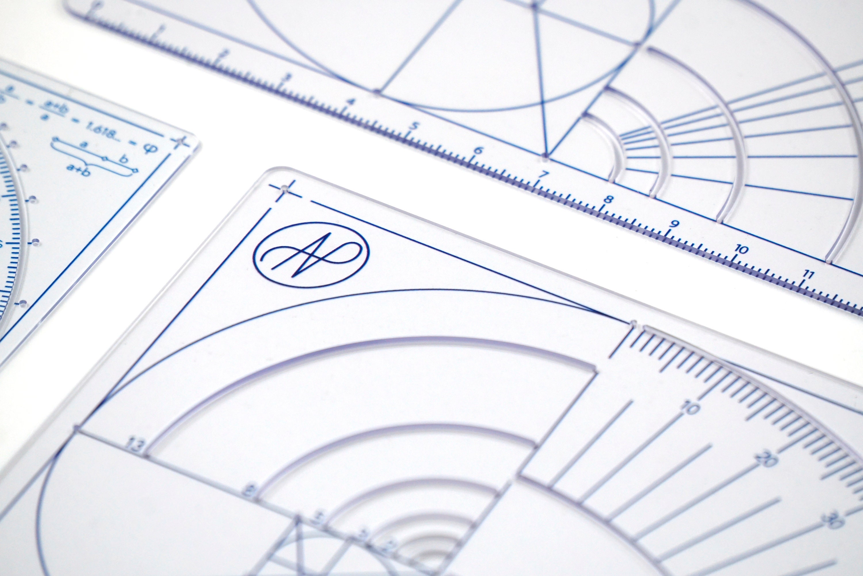 Golden Ratio Ruler Clear Version | Sketching Tool | Draw Draft DIY ...
