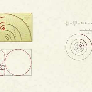 Golden Ratio Ruler | Sketching Tool | Draw Draft DIY Craft Stationery ...