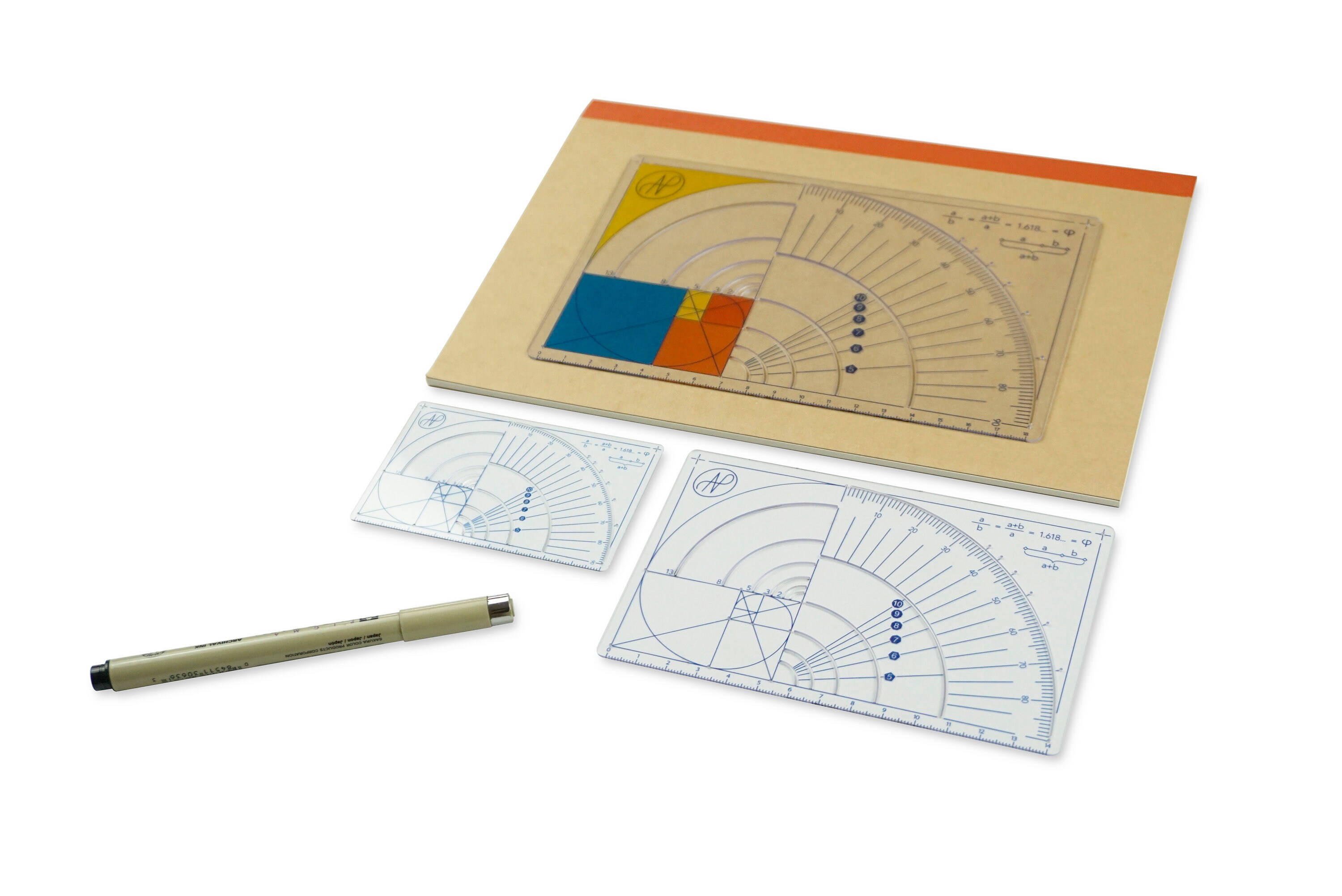 Golden Ratio Ruler Clear Version | Sketching Tool | Draw Draft DIY ...