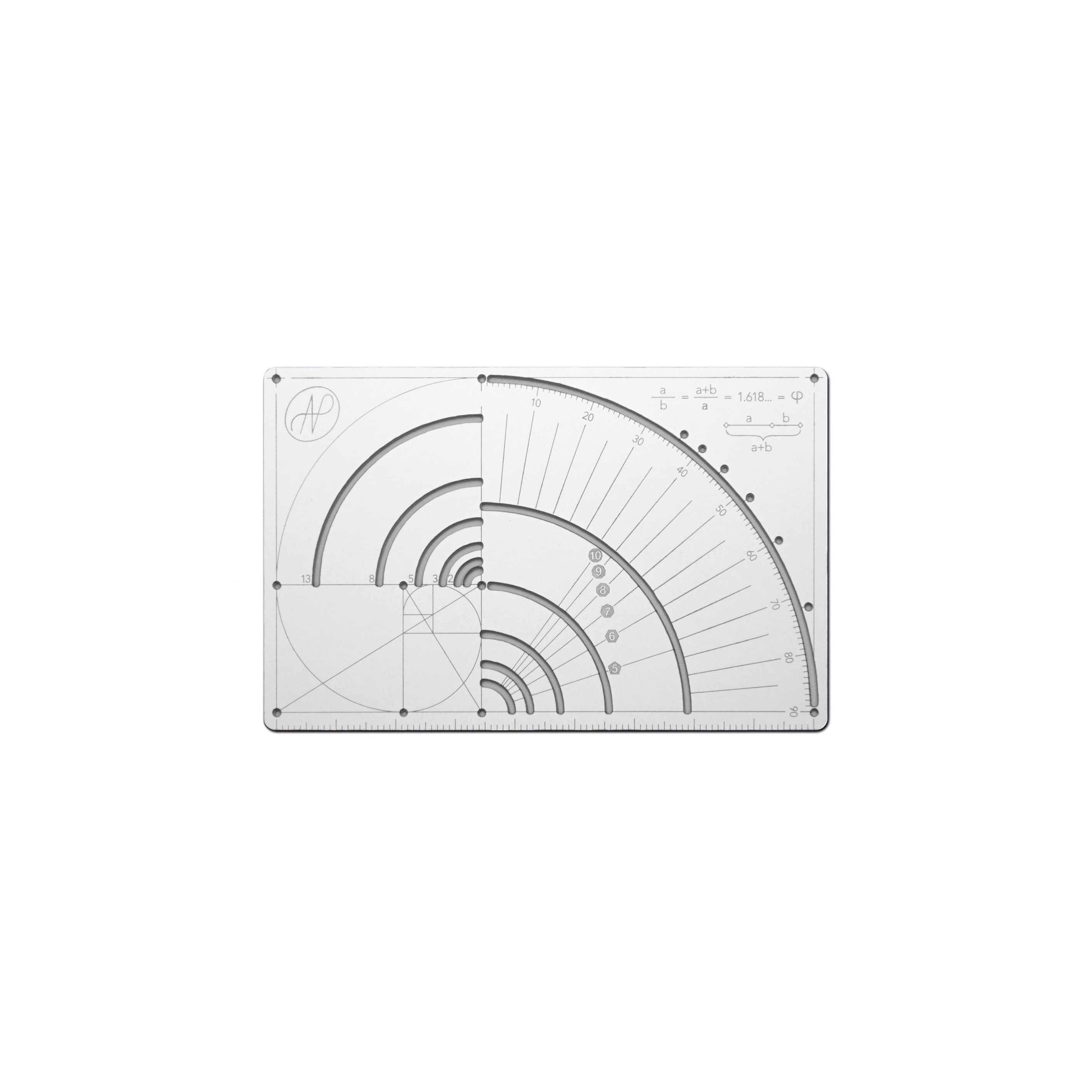 Golden Ratio Ruler | Sketching Tool | Draw Draft DIY Craft Stationery ...