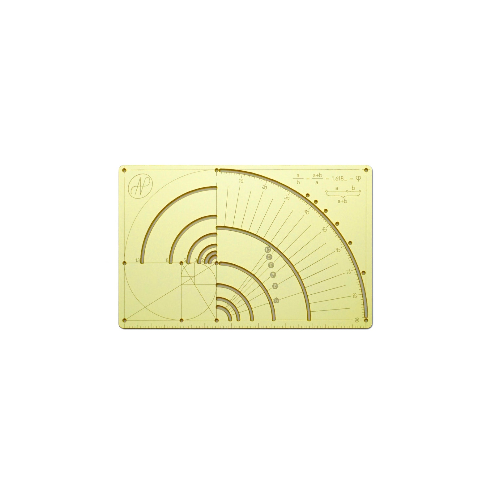 Golden Ratio Ruler | Sketching Tool | Draw Draft DIY Craft Stationery ...