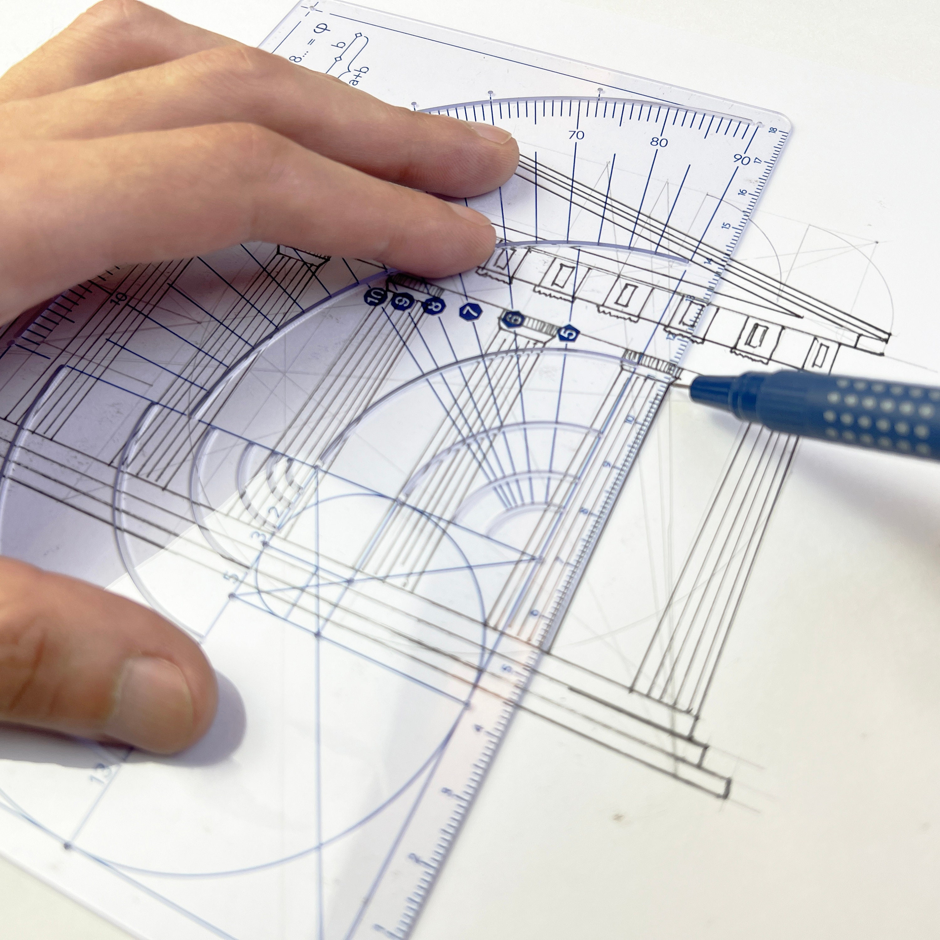 Golden Ratio Ruler Clear Version | Sketching Tool | Draw Draft DIY ...