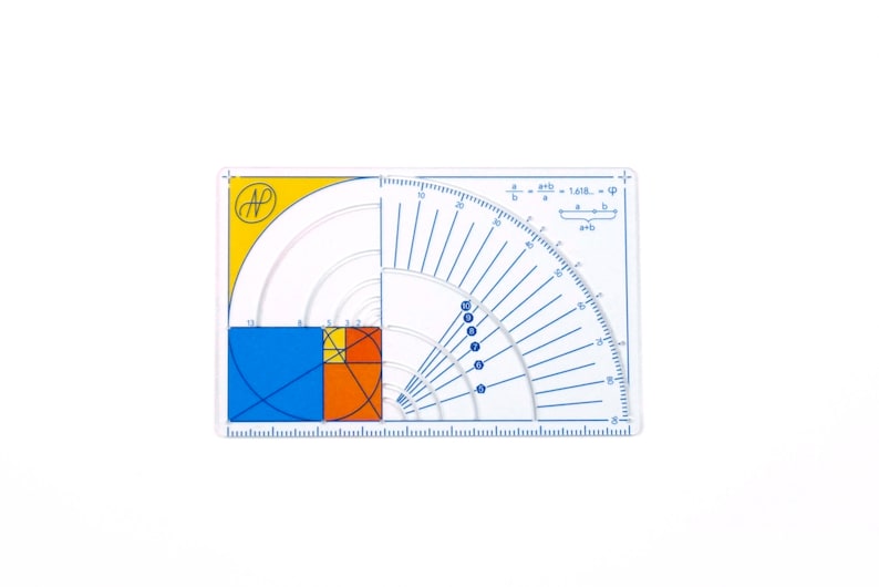 Golden Ratio Ruler Color Version Sketching Tool Draw Draft DIY Craft ...