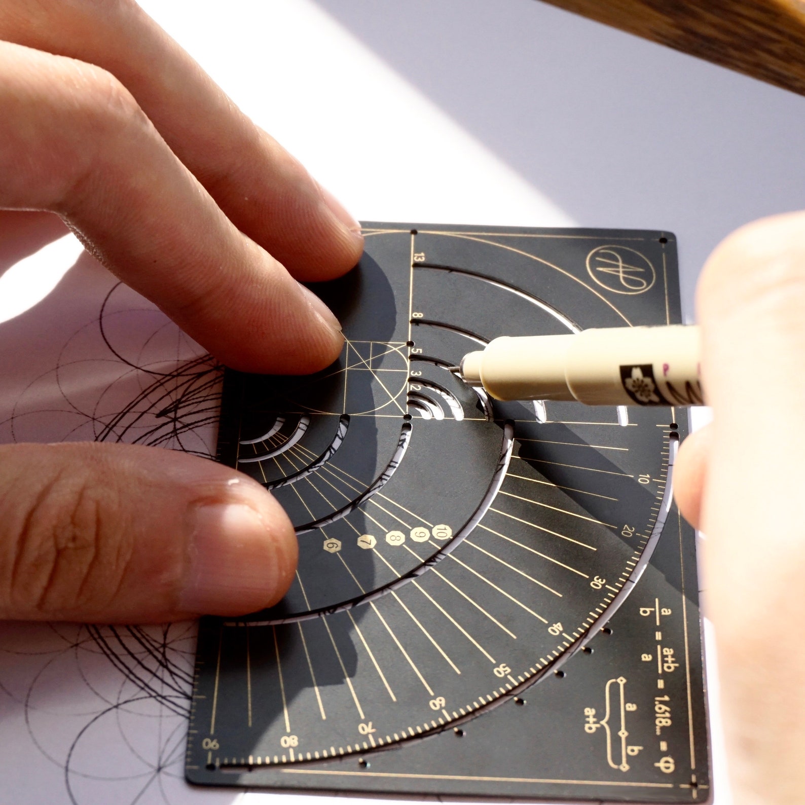 Golden Ratio Ruler | Sketching Tool | Draw Draft DIY Craft Stationery ...