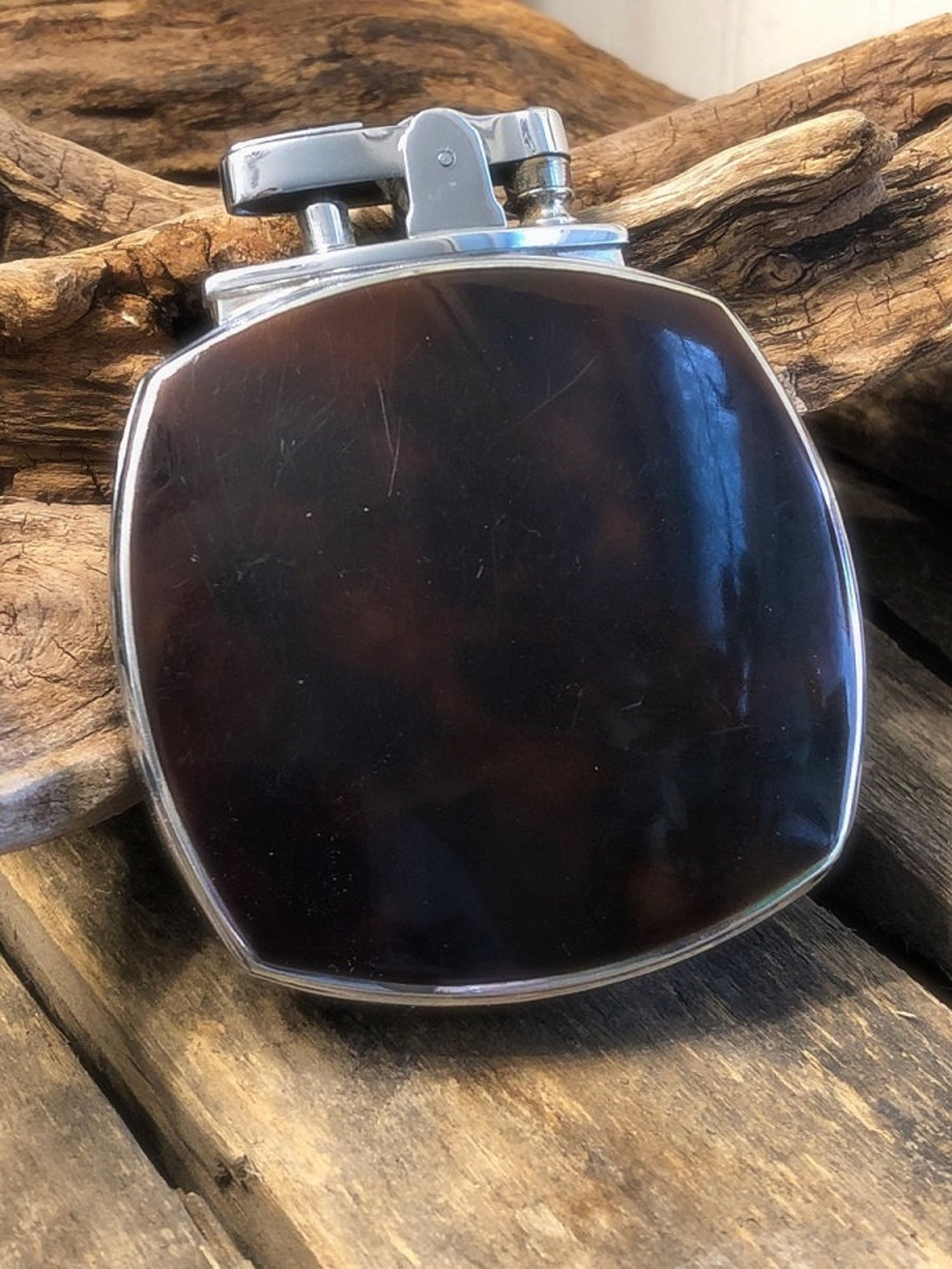 Very RARE Antique Ronson Literpact Cigarette Lighter & Makeup Compact ...