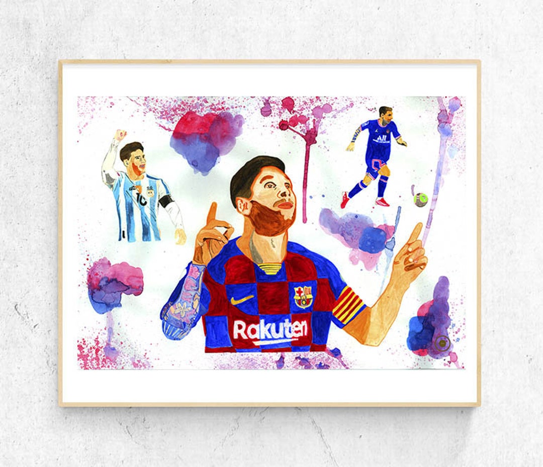 MESSI Print Lionel Messi Print Messi Barça Messi - Etsy