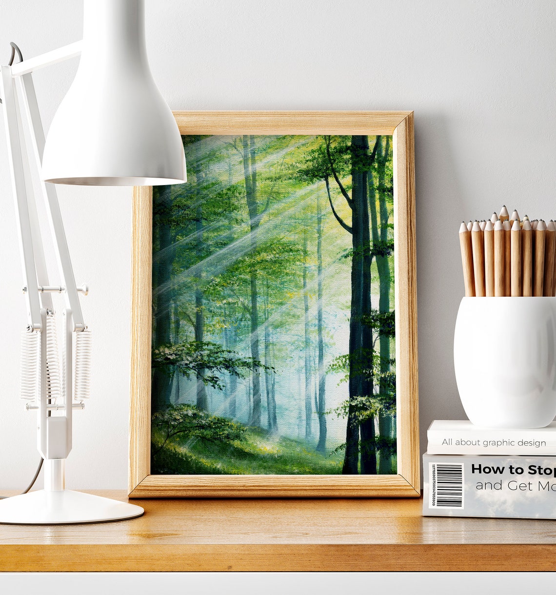 Limited Edition sunray Forestlandscape Art Print. Morning - Etsy