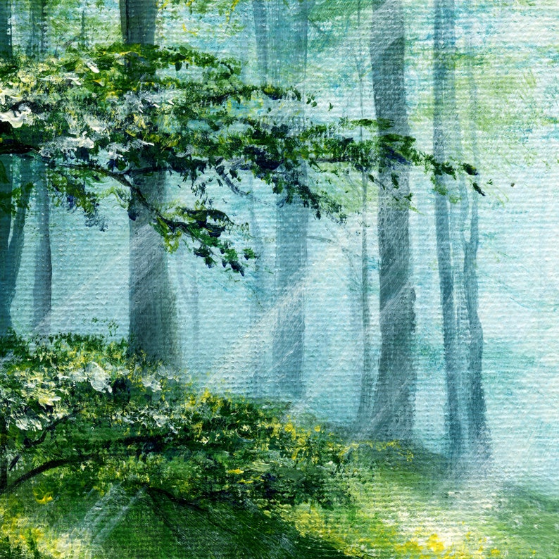 Limited Edition sunray Forestlandscape Art Print. Morning - Etsy
