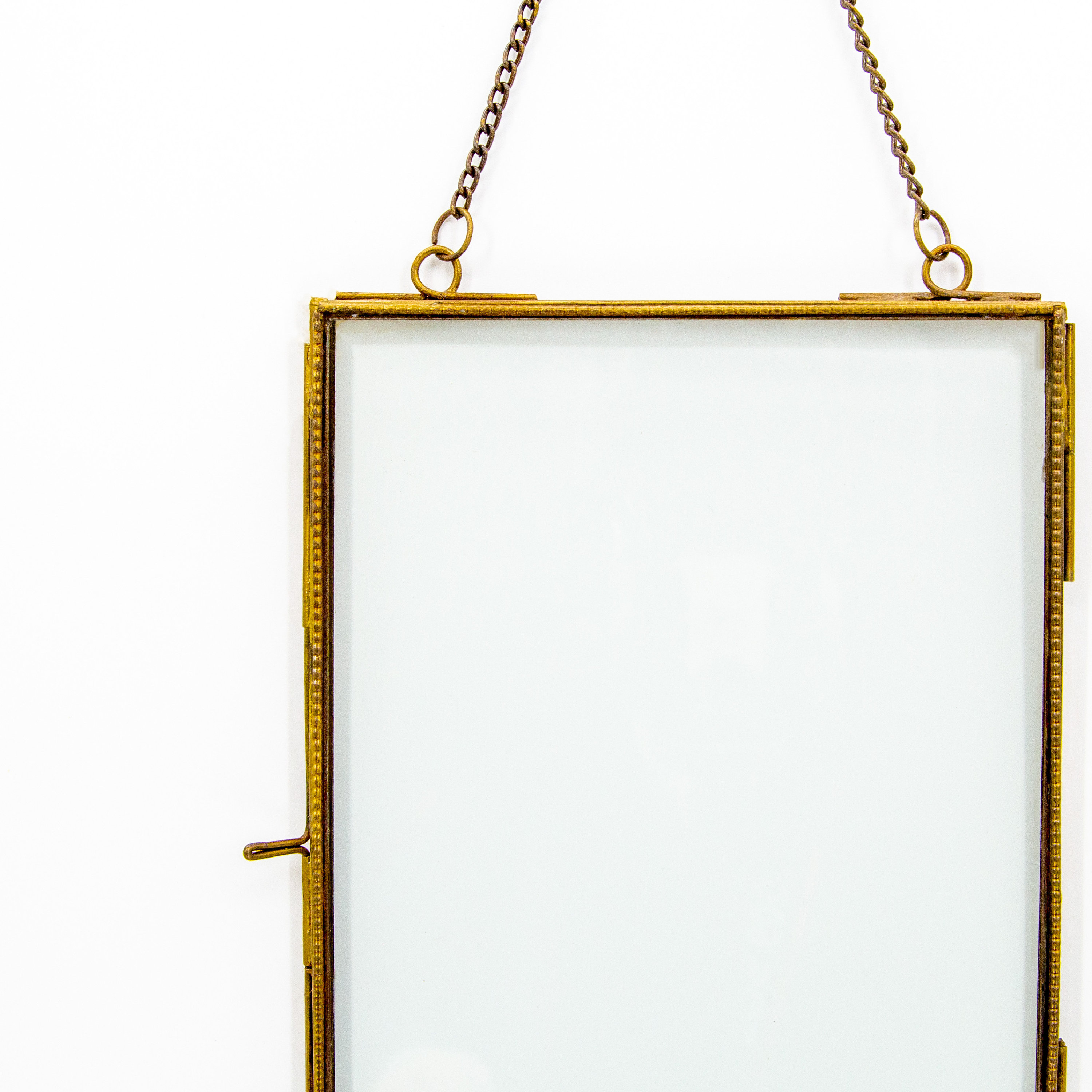 Vintage Double Glass Picture Frame Antique Photo Frame With - Etsy