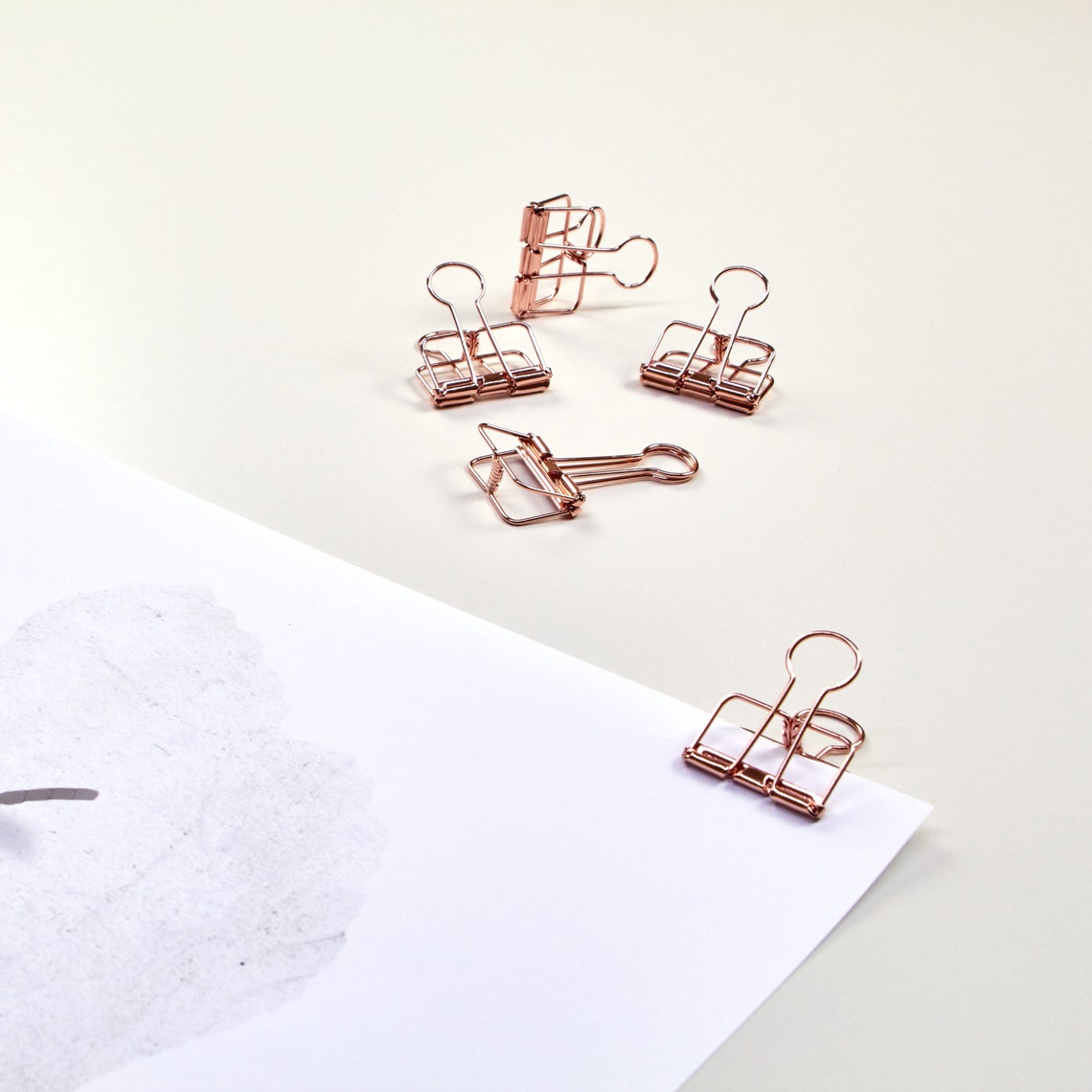 Poster clips set of 2 copper-coloured poster clip 4 cm | Etsy