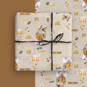 Wrapping Paper - Mouse, Set of 3 for Christmas, Wrap Gifts Beautifully ...
