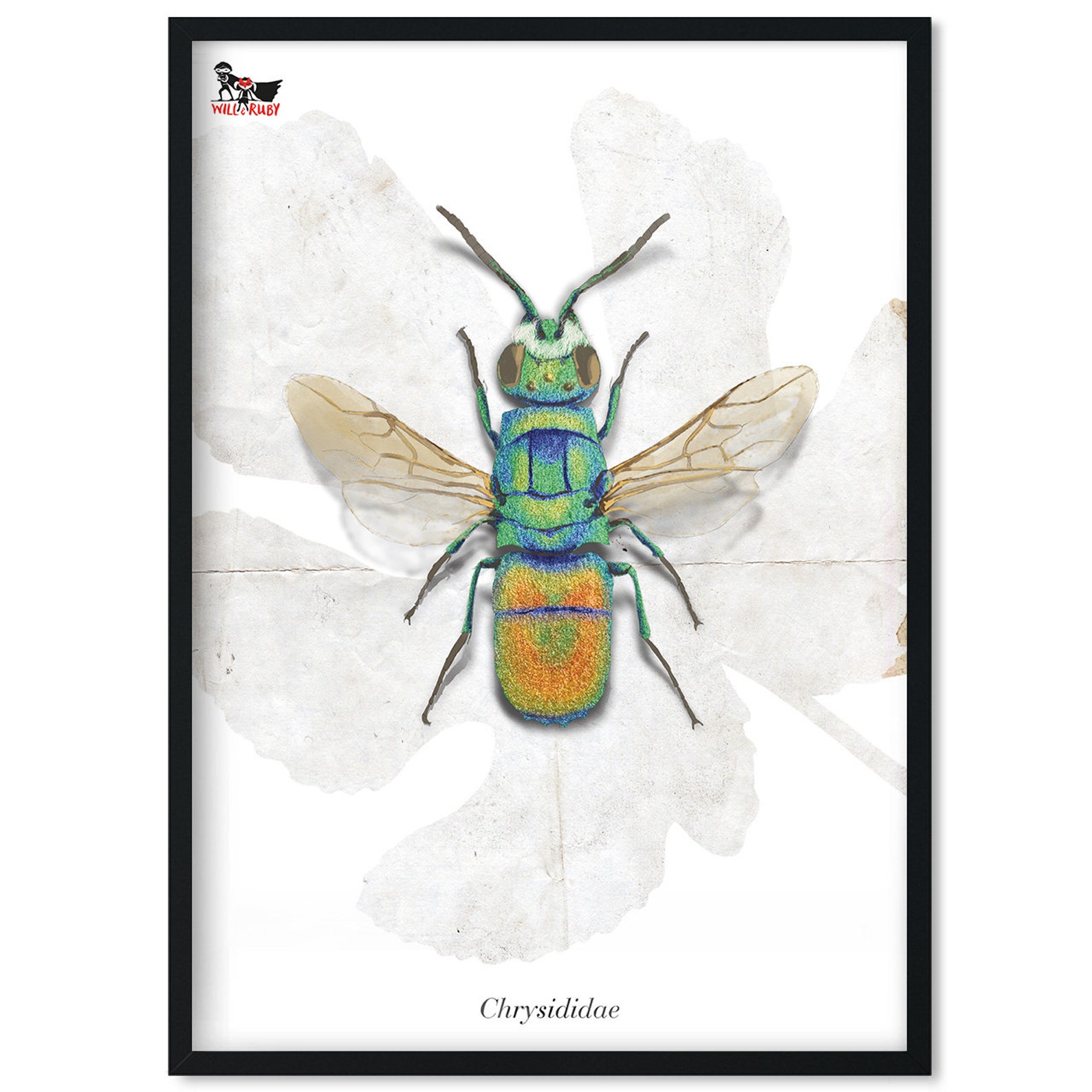 Poster gold wasp poster A2 decoration wall design wall | Etsy