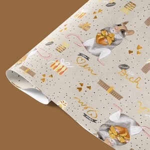 Wrapping Paper - Mouse, Set of 3 for Christmas, Wrap Gifts Beautifully ...