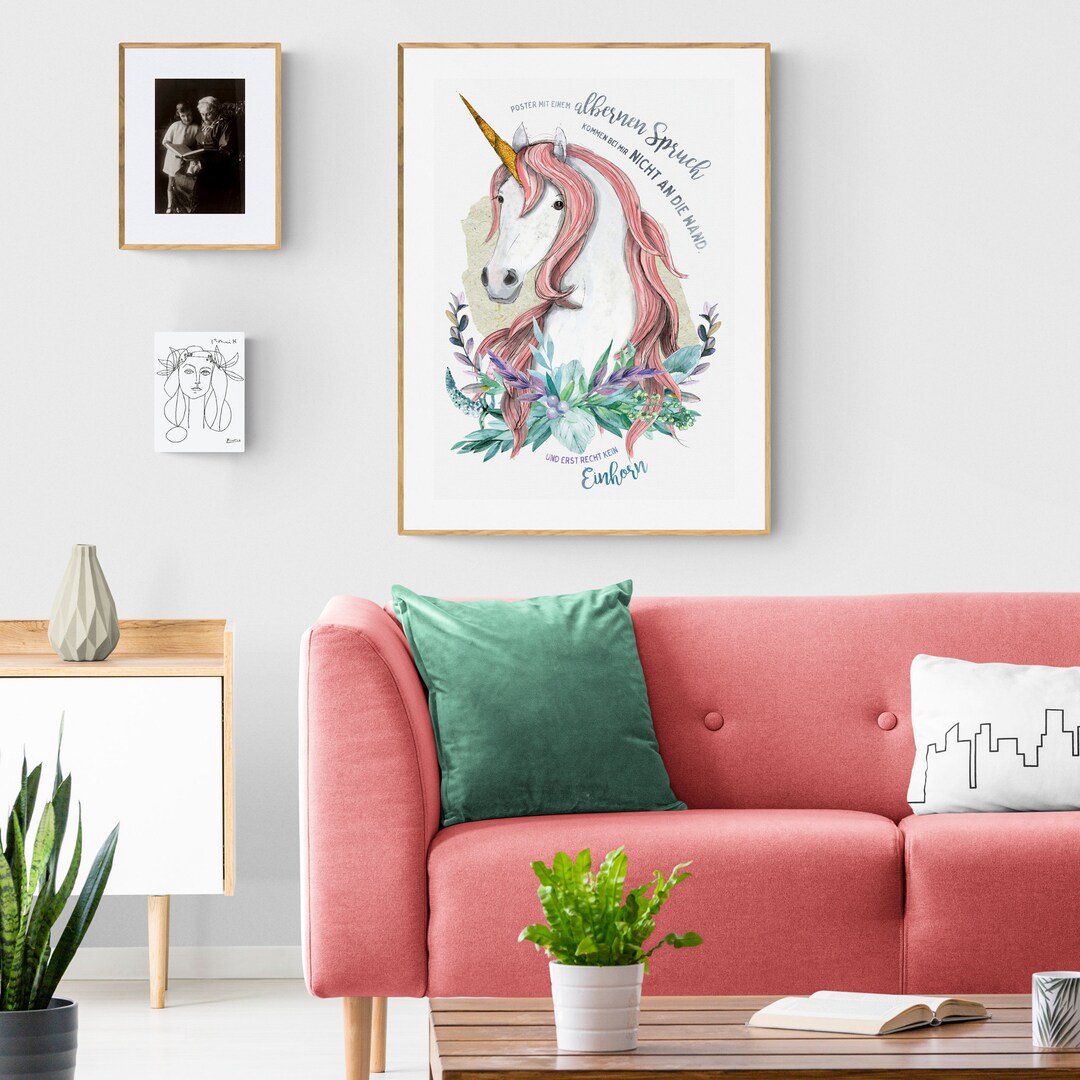 Poster Unicorn Children's Room Nursery Print - Etsy