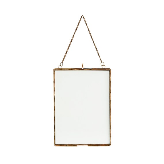 Vintage Double Glass Picture Frame Antique Photo Frame With - Etsy