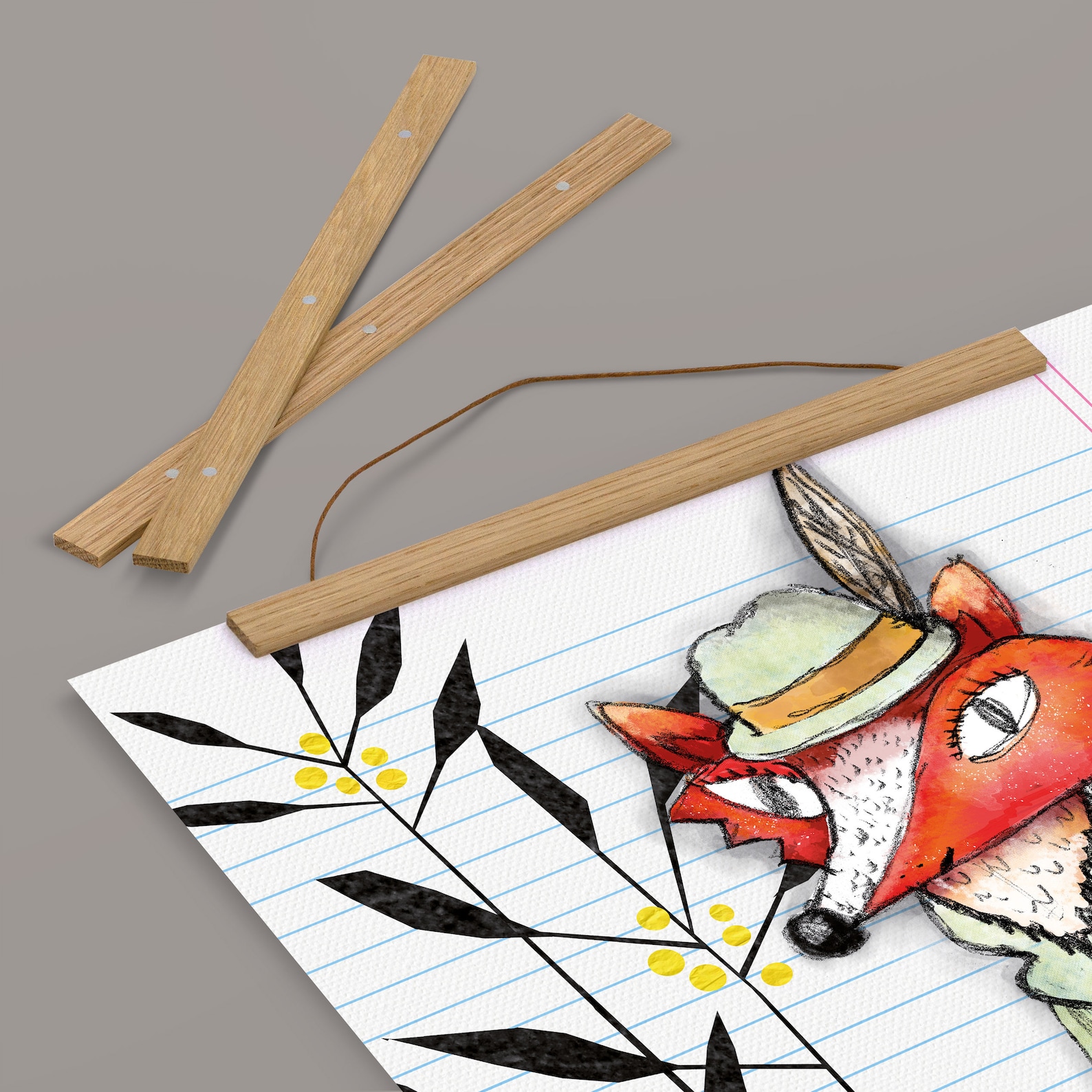 Poster Fox Children's Room Nursery Print Decoration | Etsy