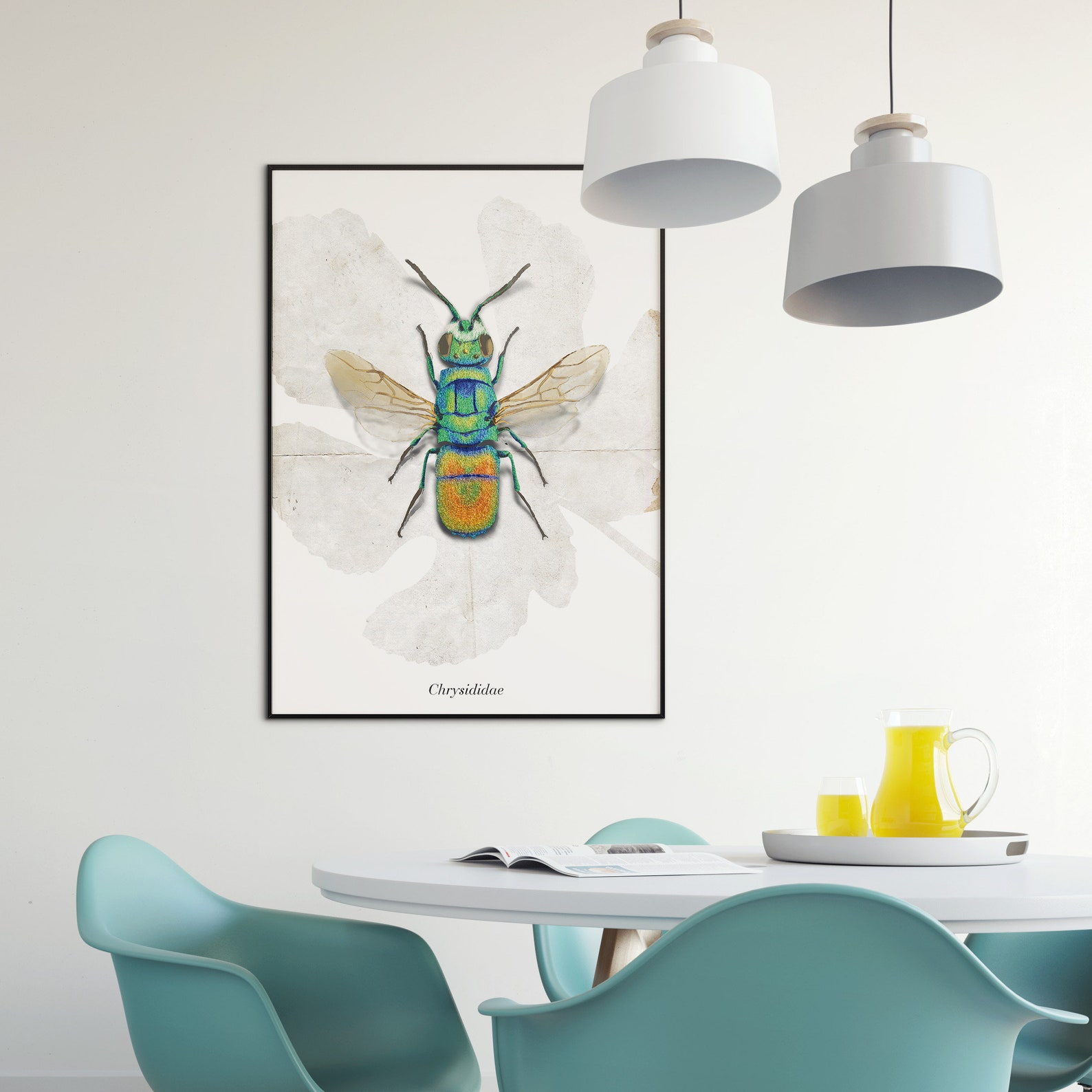 Poster gold wasp poster A2 decoration wall design wall | Etsy