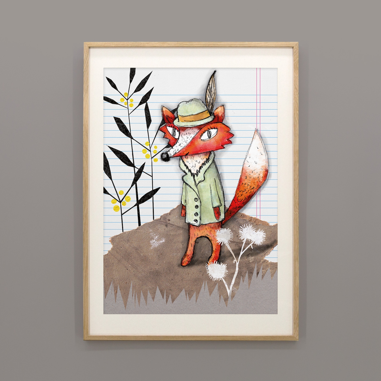 Poster Fox Children's Room Nursery Print Decoration | Etsy