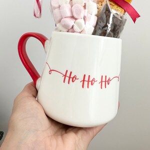 Ho Ho Ho Filled Hot Chocolate Christmas Gift Mug for Family, Friends or ...