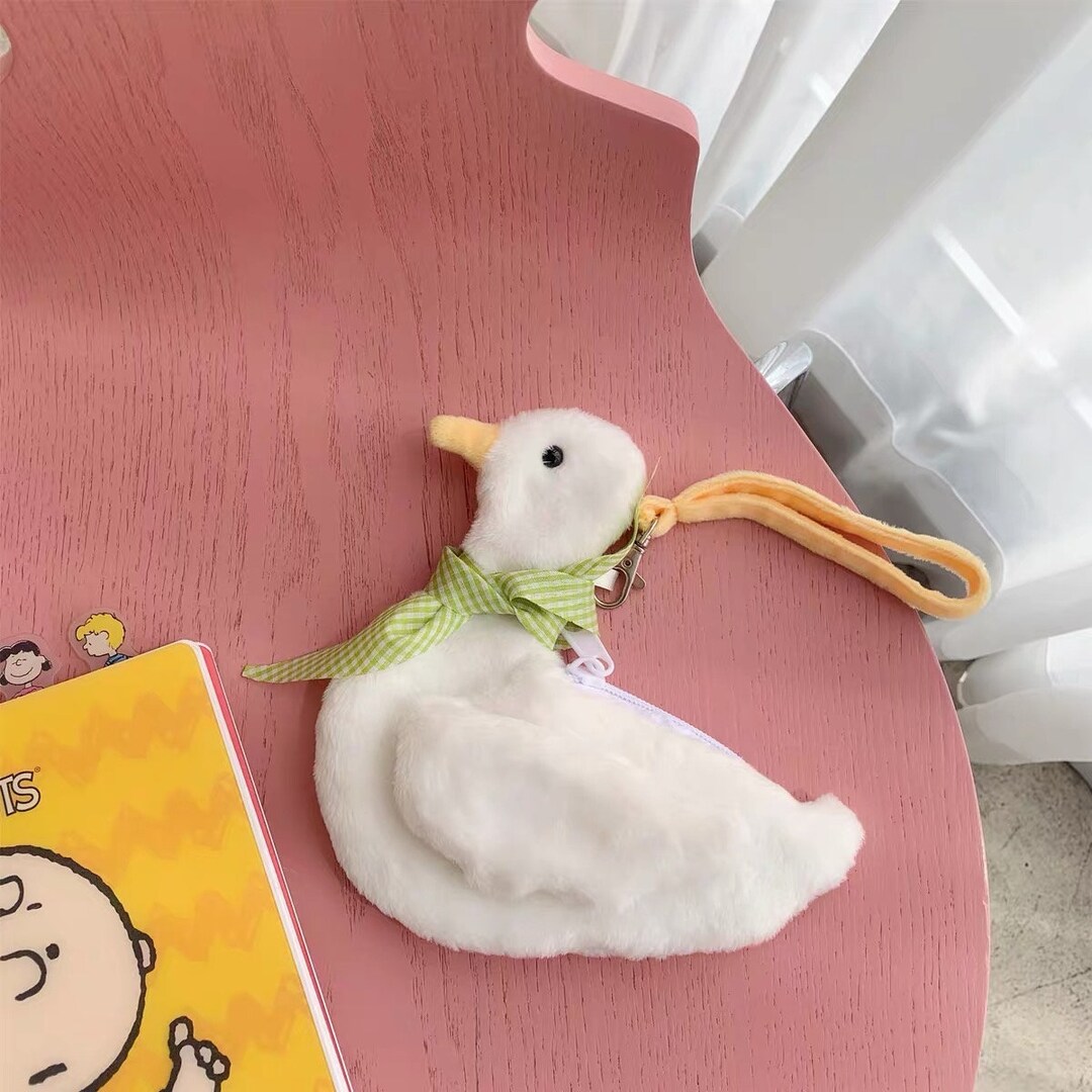 CLEARANCE Duck Mini Pouch Keychain Animal Plushie, Cute Plush Toy, Bag ...