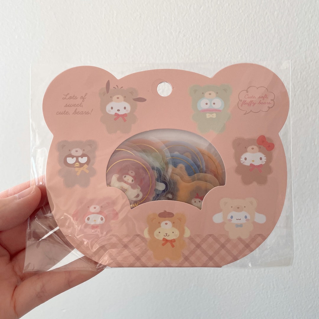 Sanrio All Characters Teddybear Baby Sticker Pack, Sanrio Stickers ...