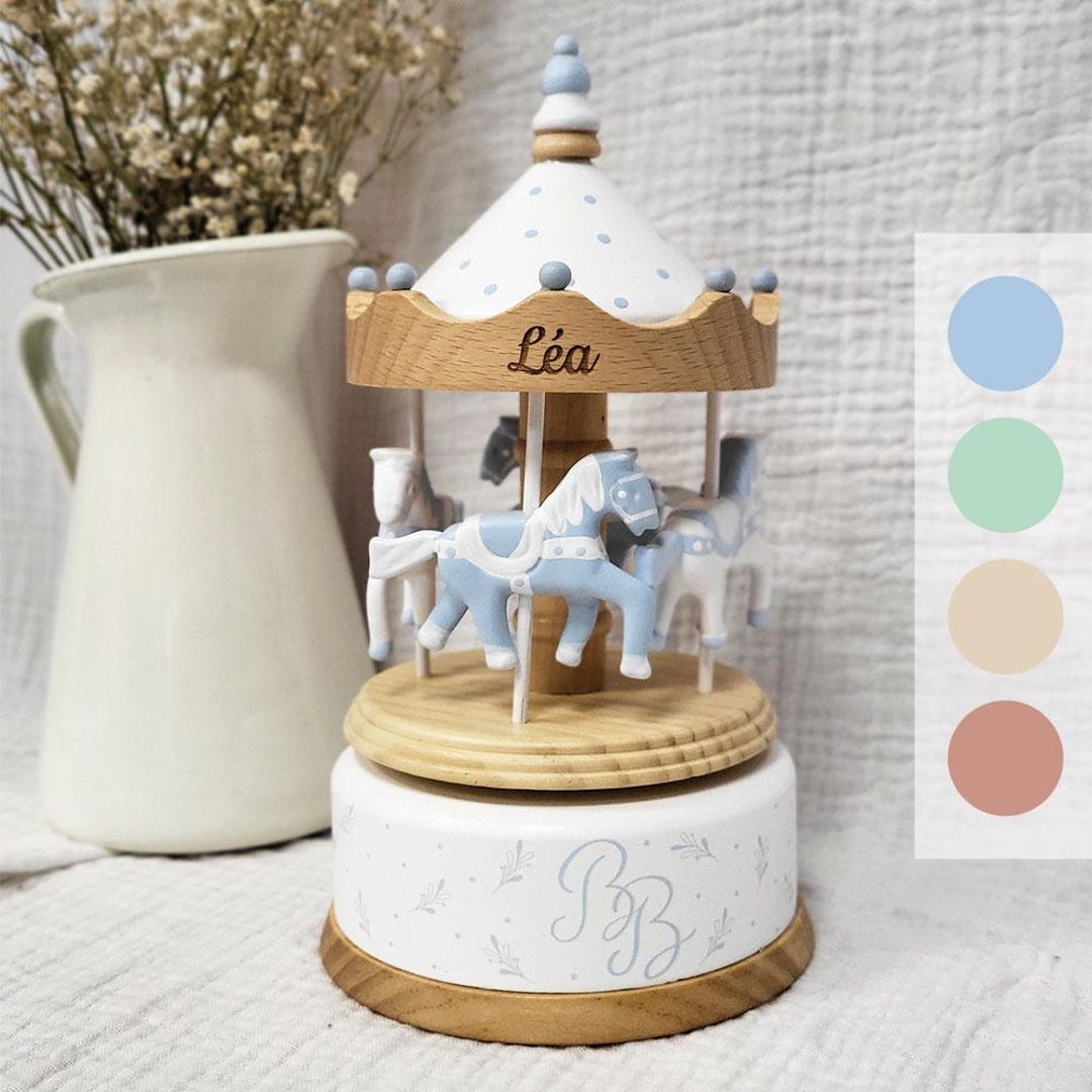 Musical Carousel - Amadeus - Personalized - 4 Pastel Colors BB - Etsy