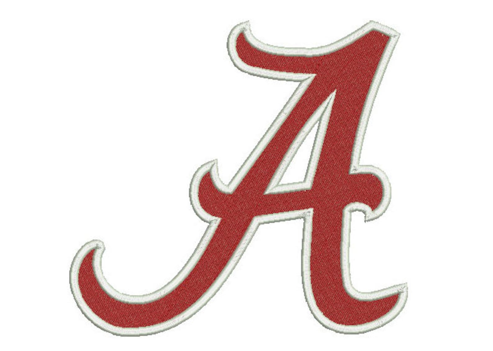 6 sizes Alabama Embroidery Design A Logo Football Embroidery | Etsy